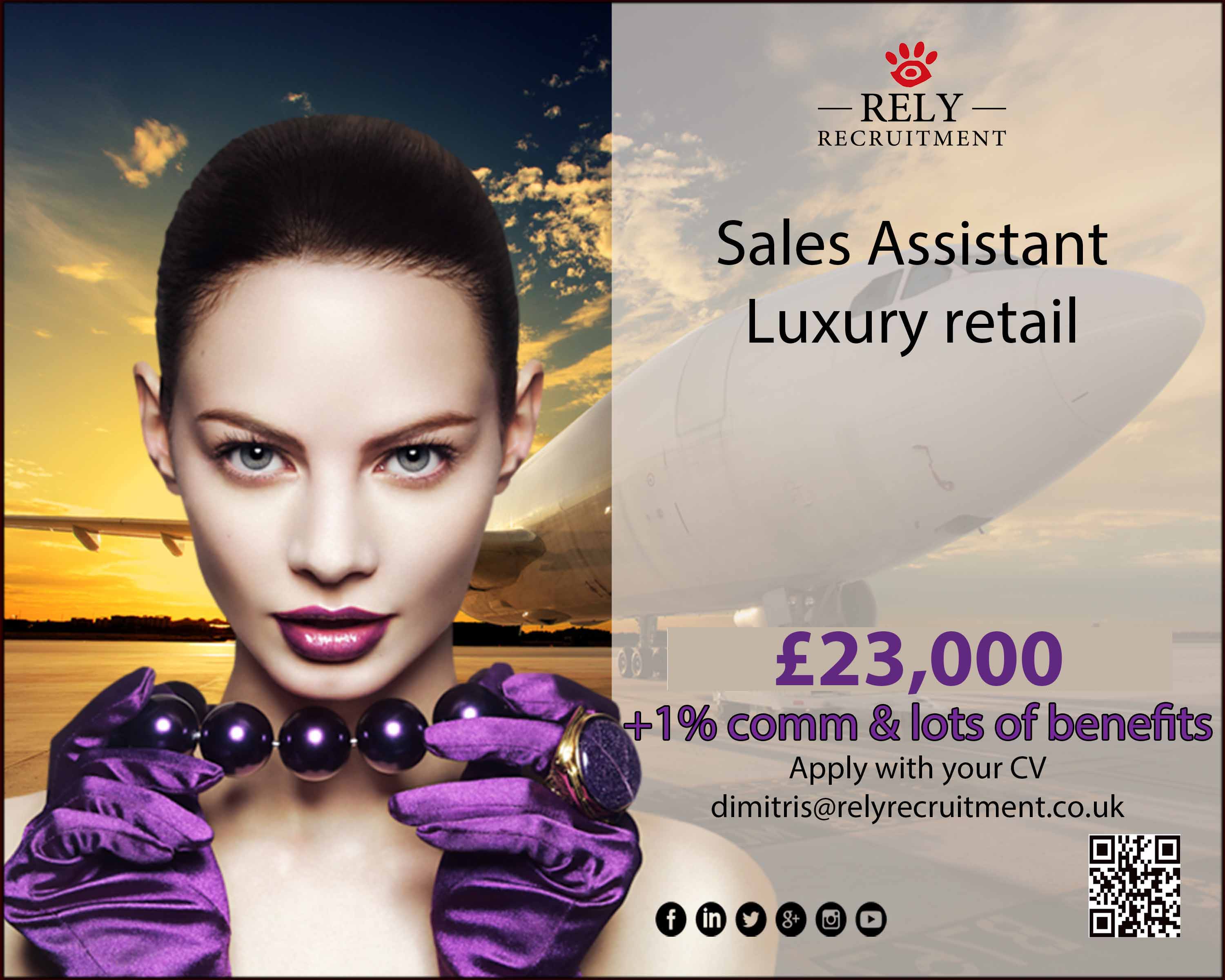 Luxury retail sales assistant : Heathrow Airport - Rely Recruitment